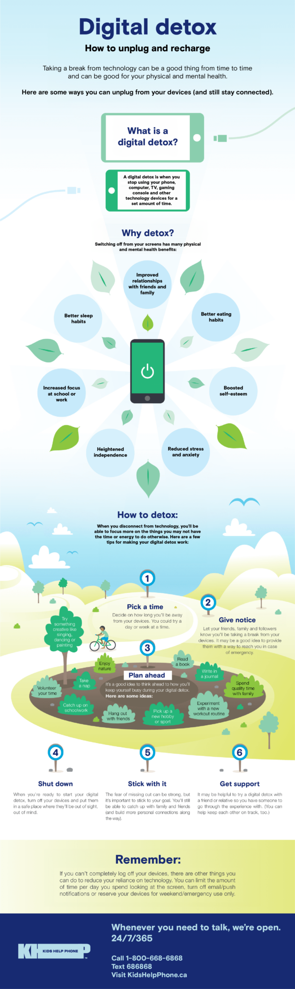 Digital detox: How to unplug and recharge - Kids Help Phone