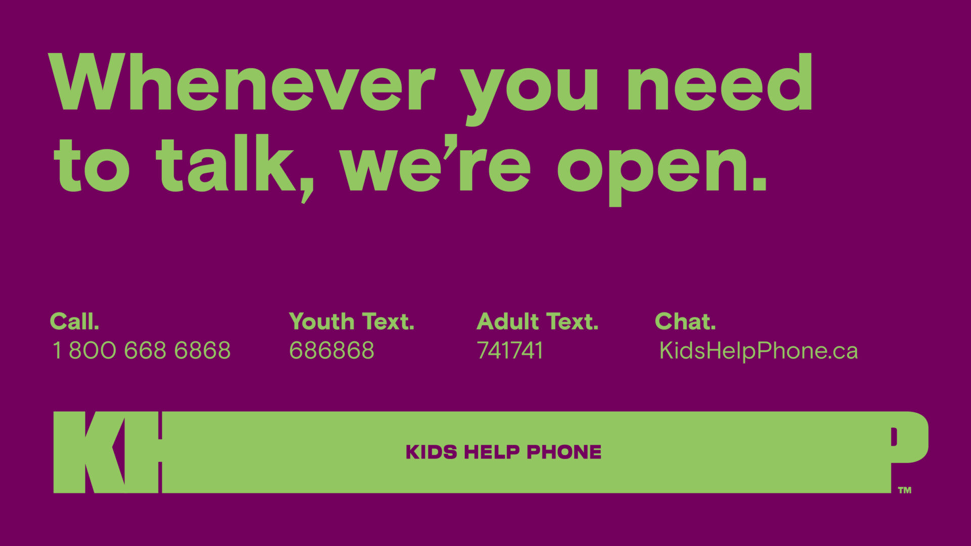 Download, print and share mental health materials - Kids Help Phone